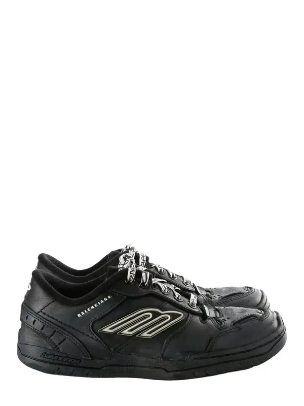 Balenciaga Hampton Worn-out Sneakers - Black
