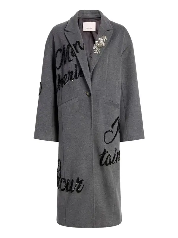 Cinq À Sept Loveletter Gravis Coat - Grey