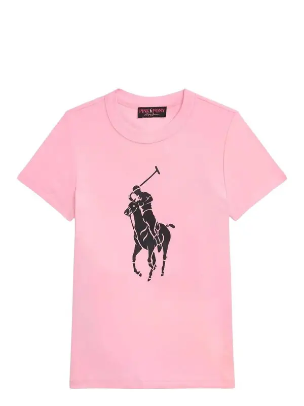 Polo Ralph Lauren Graphic Print Crew-neck T-shirt - Pink