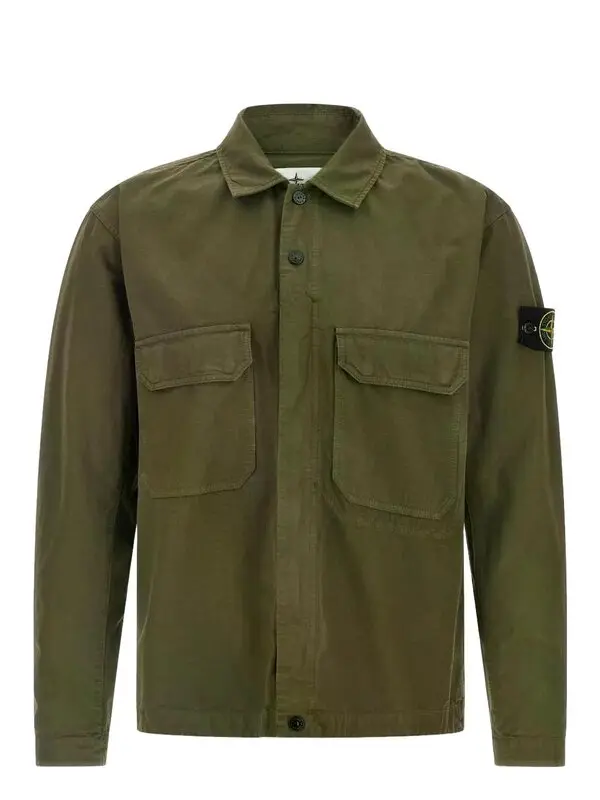 Stone Island Snap-button-fastening Overshirt - Green