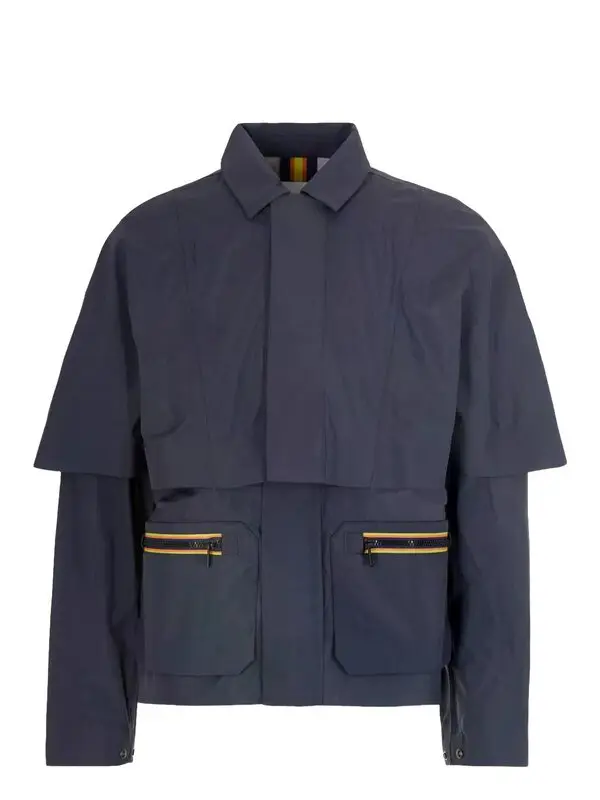 K-WAY Zip-fastening Pocket Jacket - Blue