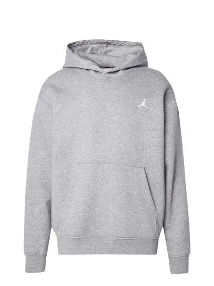 Nike Jordan Brooklyn Fleece Hoodie - Grey Heather/white