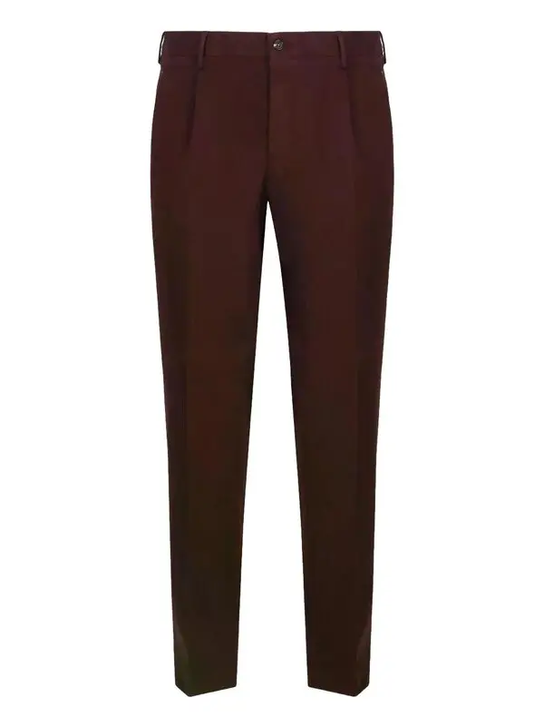 SLOWEAR Cotton Chino Trousers - Brown