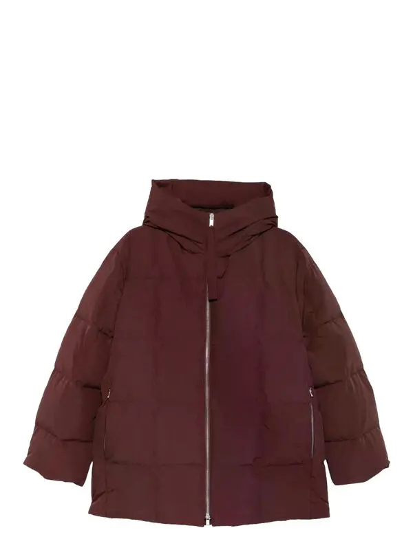 JIL SANDER Hooded Padded Jacket - Red