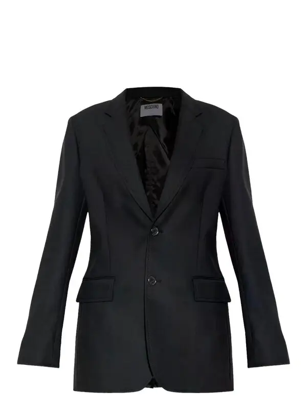 Moschino Single-breasted Blazer - Black