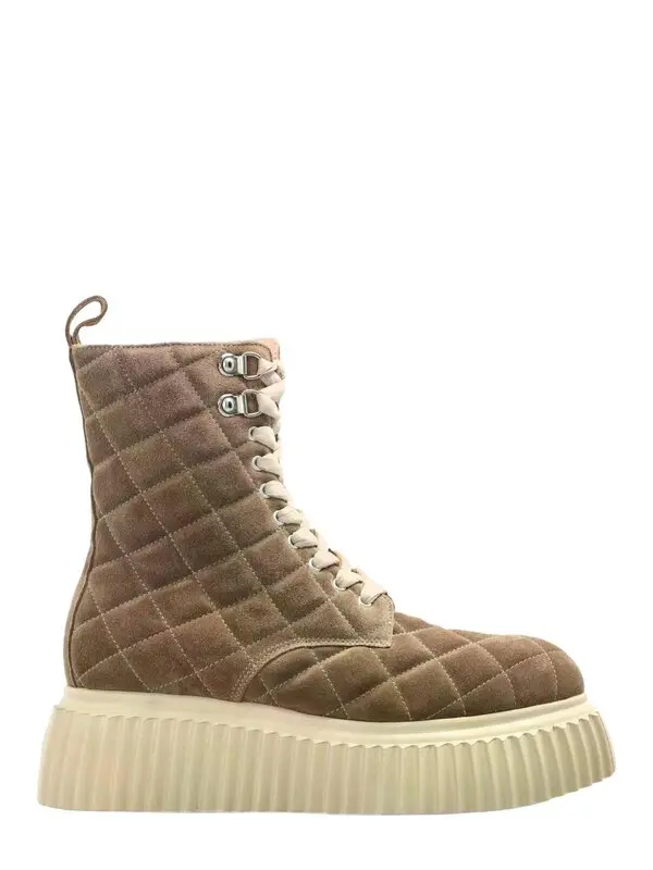Agl Elsa Quilted Sneakers - Brown