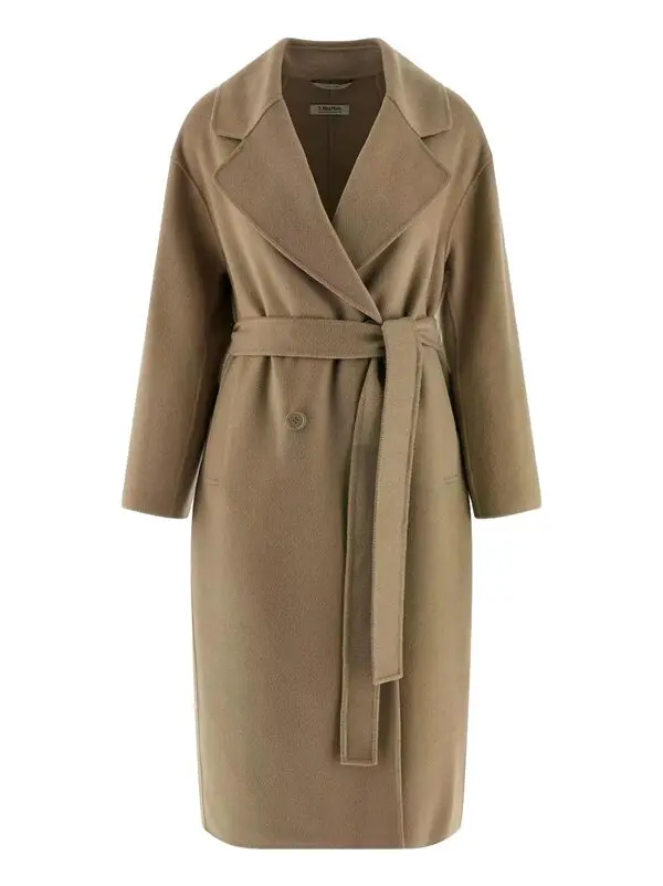 Max Mara Heller Belted Double-breasted Coat - Neutrals