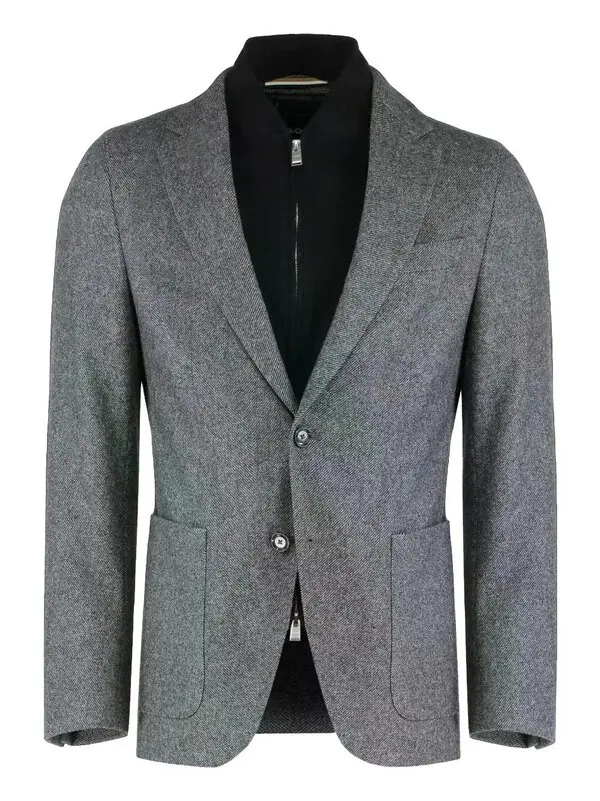 BOSS Integrated-bib Blazer - Grey