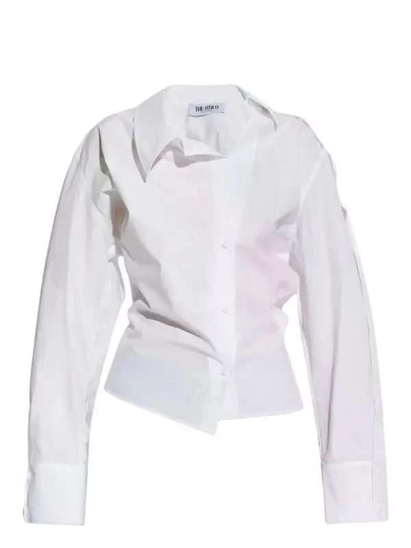 Attico Buttoned Long-sleeve Top - White