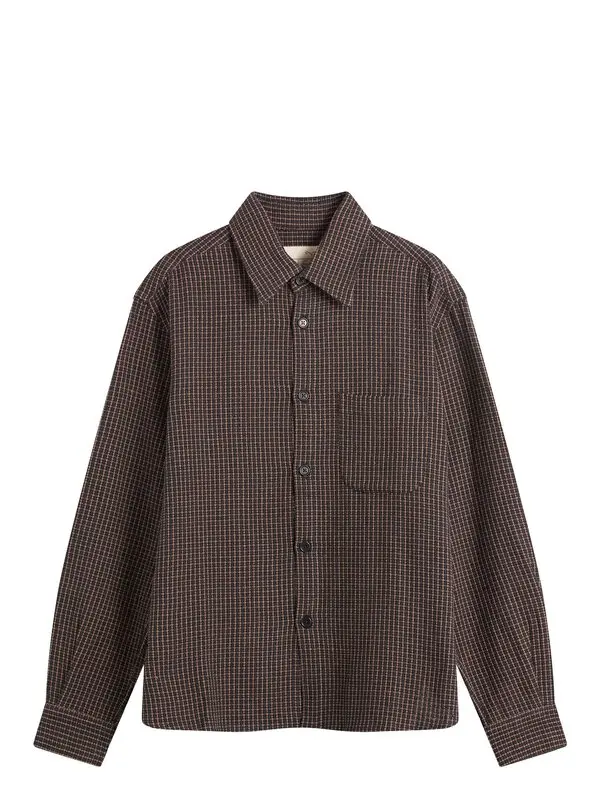 KARDO Luis Check Shirt - Ganache