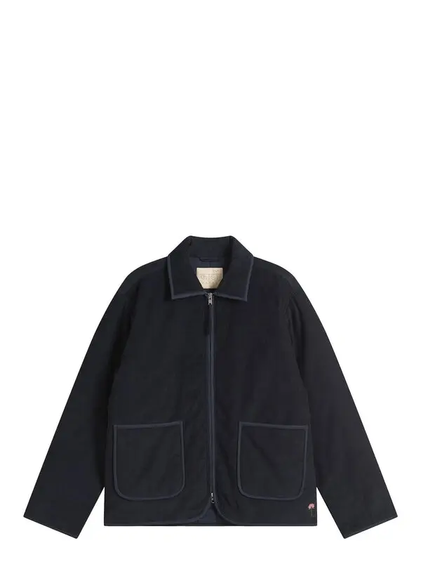 KARDO Cord Double Zip Jacket - Navy