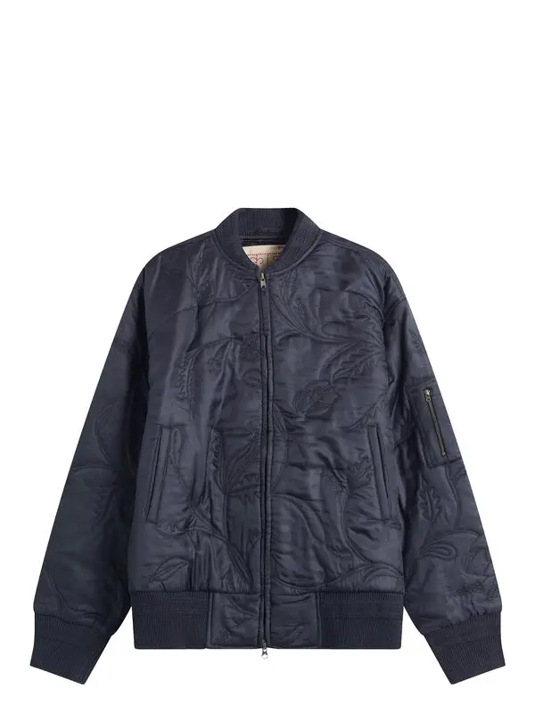 KARDO Max Embroidered Bomber Jacket - Navy