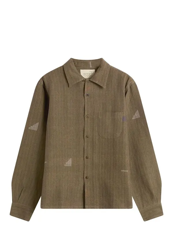 KARDO Chintan Boxy Fit Shirt - Olive
