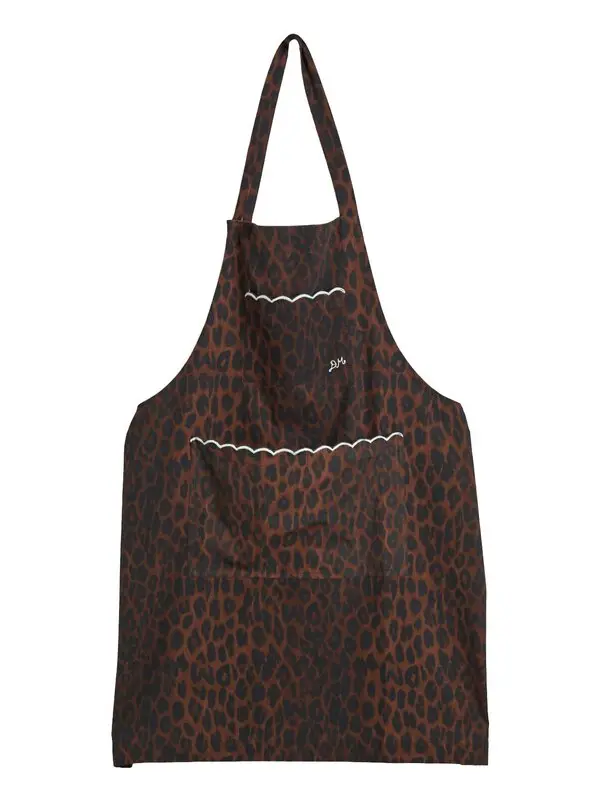 DAMSON MADDER Scallop Apron - Leopard