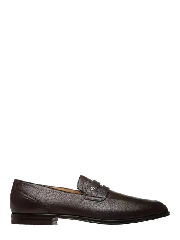 Bally Westminster Grained-leather Loafers - Brown