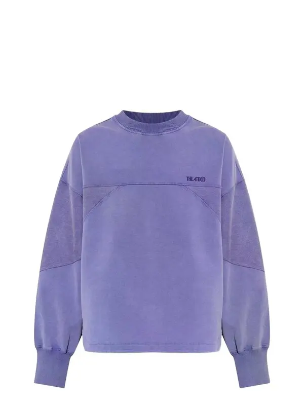 Attico Logo-embroidered Sweatshirt - Purple