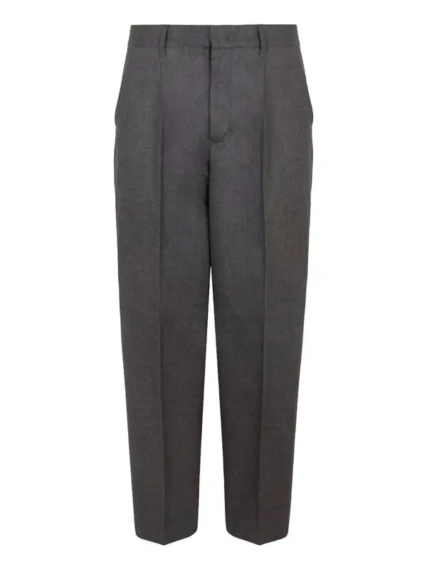 Emporio Armani Tailored Wool Trousers - Grey