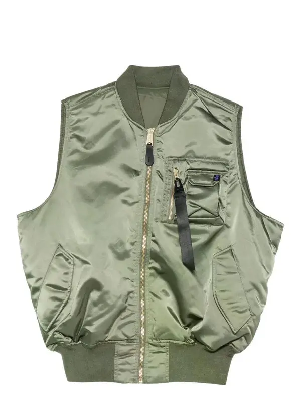 Alpha Industries Zip Pocket Gilet - Green