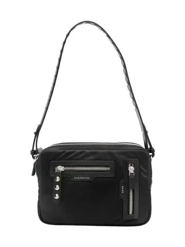 ANYA HINDMARCH Studded Strap Crossbody Bag - Black