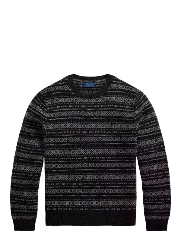 Ralph Lauren Patterned Wool Sweater - Grey