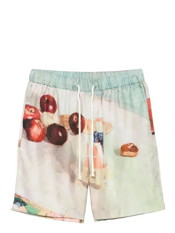 Nanushka Silk Shorts - Brown