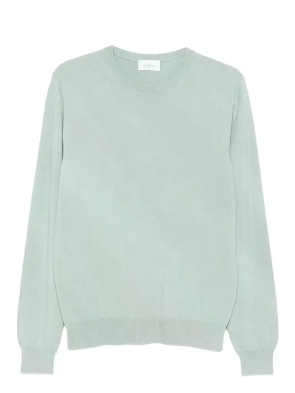 Malo Long Sleeve Crewneck Sweater - Green