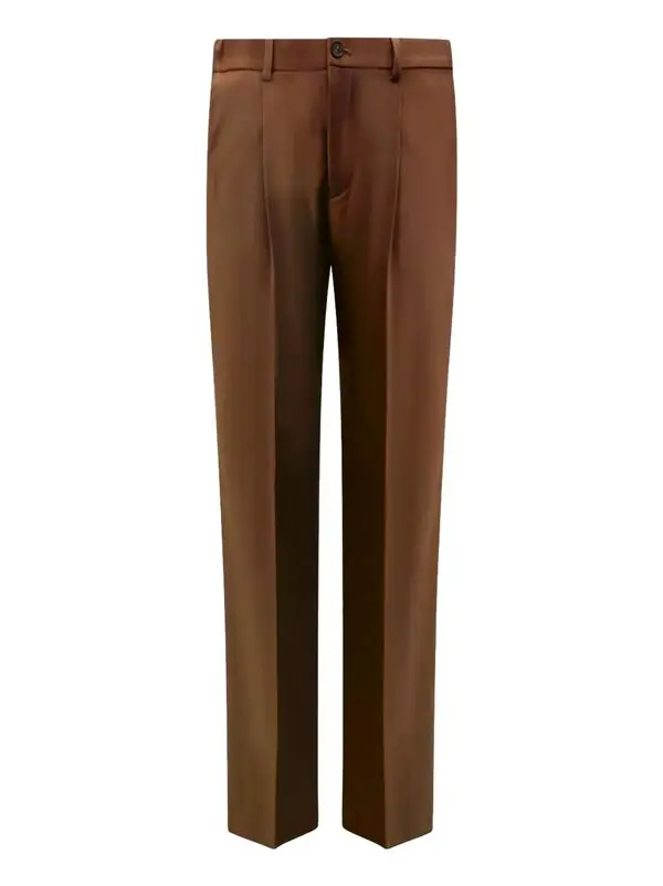 HEVO Torrecanne Pleated Trousers - Brown