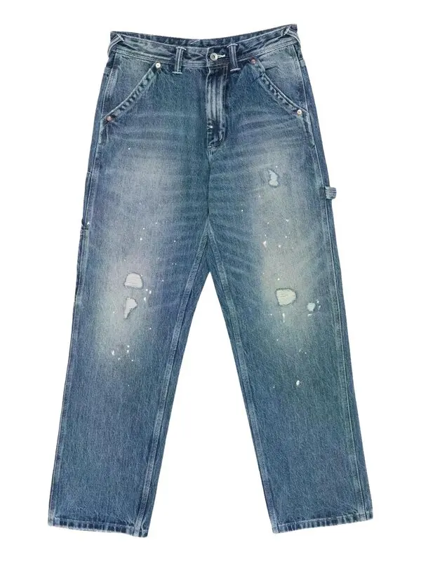 EVISU Distressed Jeans - Blue