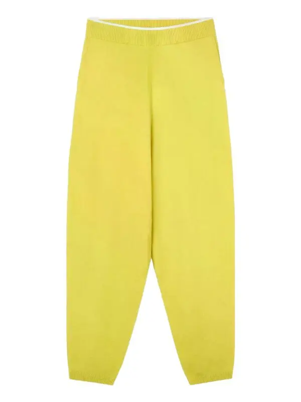Sunnei Elastic-waist Knitted Trousers - Yellow
