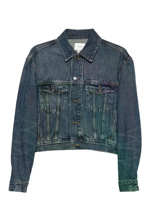 FRAME Pocket Denim Jacket - Blue