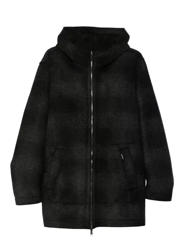 COLMAR Hooded Zip Coat - Black