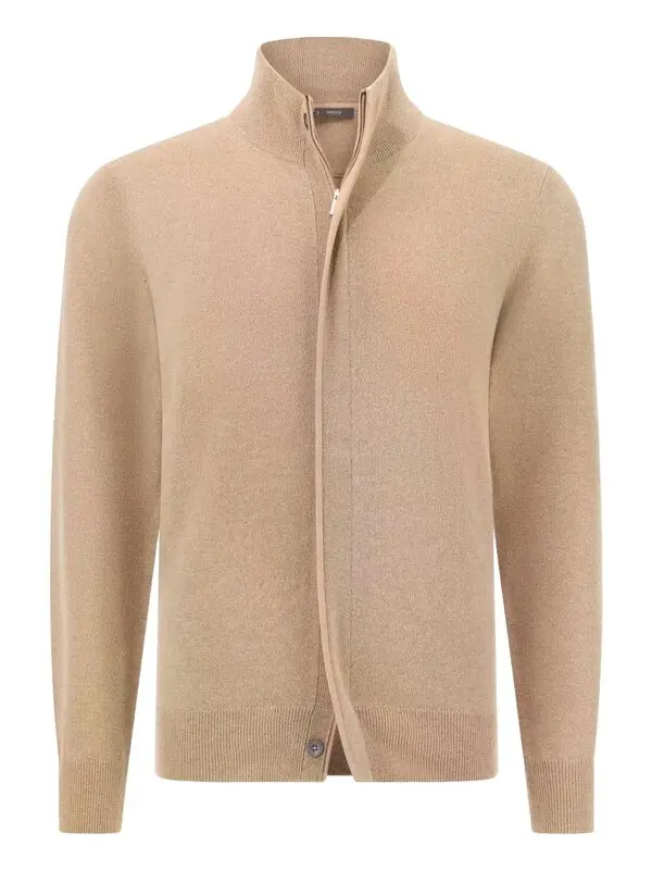 Boggi Milano Full-zip Cardigan - Neutrals