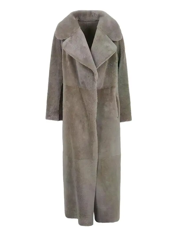 SALVATORE SANTORO Shawl-collar Coat - Grey