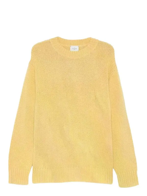 Le Kasha Ribbed Knit Sweater - Yellow