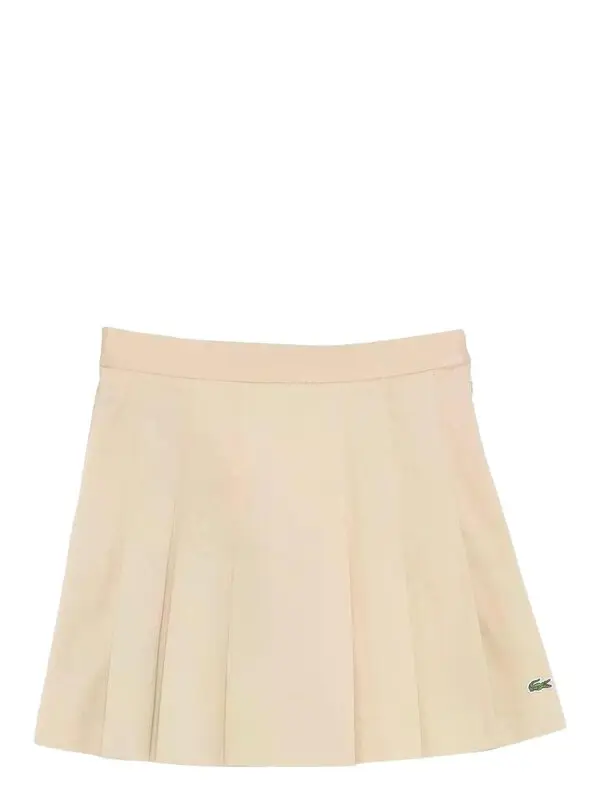 Lacoste Pleated Mini Skirt - Neutrals