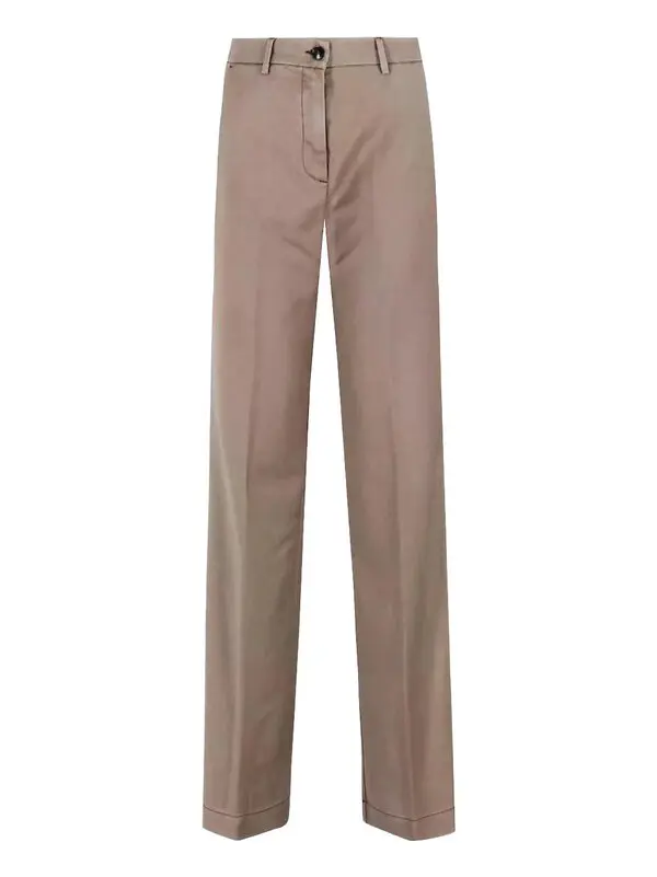 MYTHS Button-fastening Trousers - Neutrals