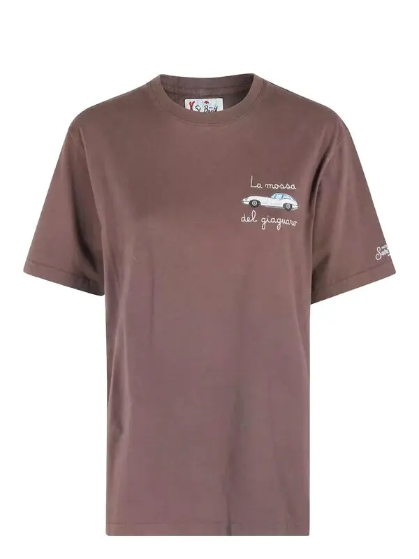 MC2 SAINT BARTH Car-print T-shirt - Brown