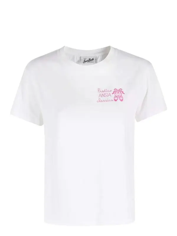 MC2 SAINT BARTH Lettering T-shirt - White