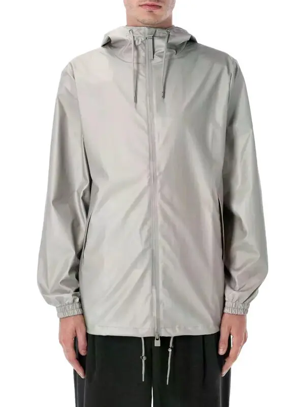 Rains Zip-fastening Hooded Jacket - Grey