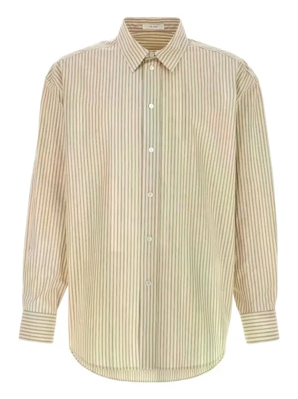 THE ROW Granada Striped Shirt - Neutrals