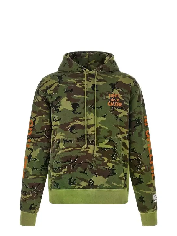 GALLERY DEPT. Camouflage Print Hoodie - Green