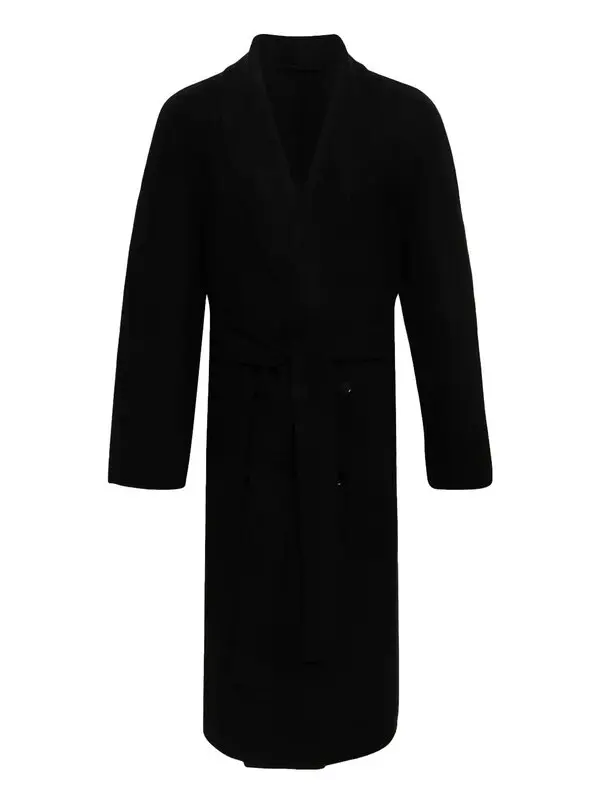 THE ROW Ferro Double-breasted Coat - Black