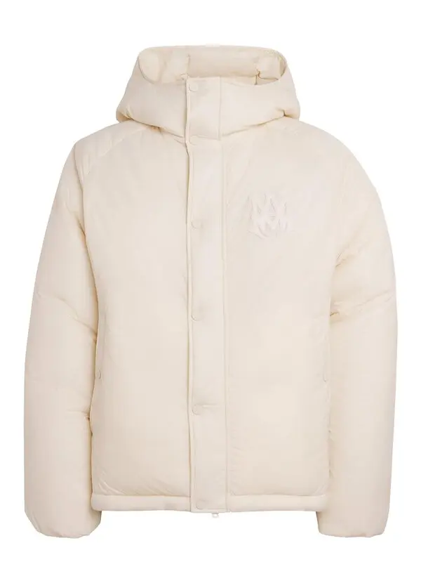 Amiri Logo-detail Unchanneled Puffer Jacket - White