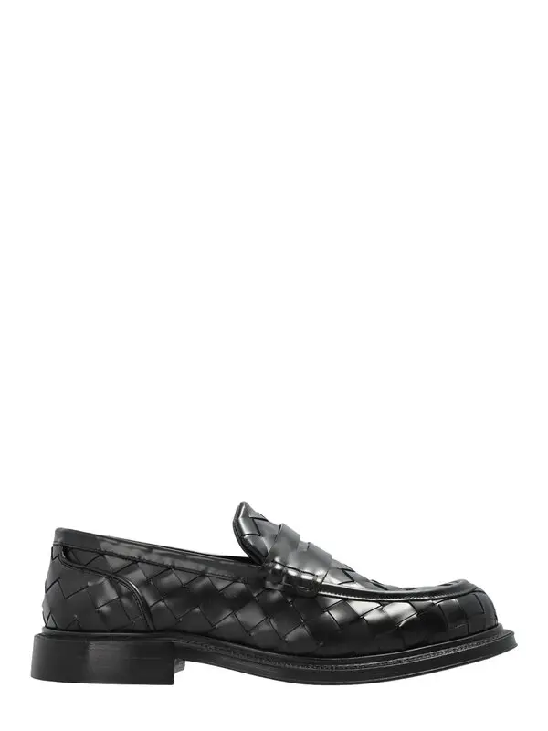 Bottega Veneta Leather Loafers - Black