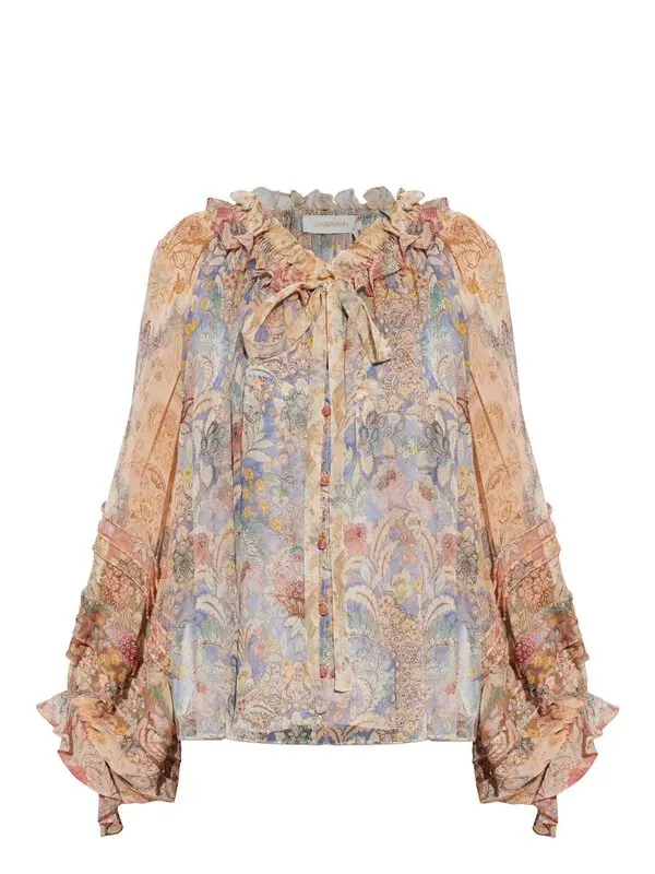 Zimmermann Rebellion Corded Floral Shirt - Multicolour