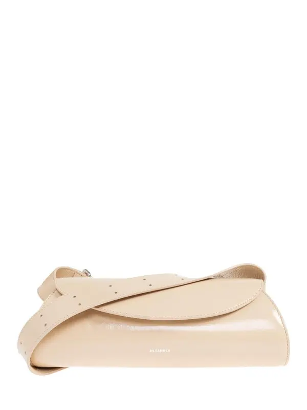 JIL SANDER Leather Shoulder Bag - Cream