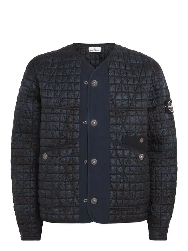 Stone Island Nylon Reps-tc Corrosion Treatment Quilted Liner Jacket - Black