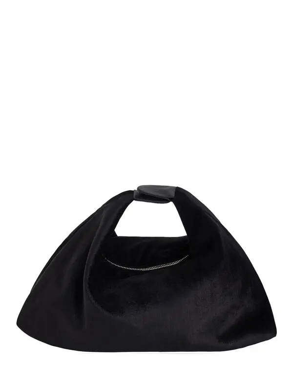 Attersee The Brea Textured Velvet Bag - Black
