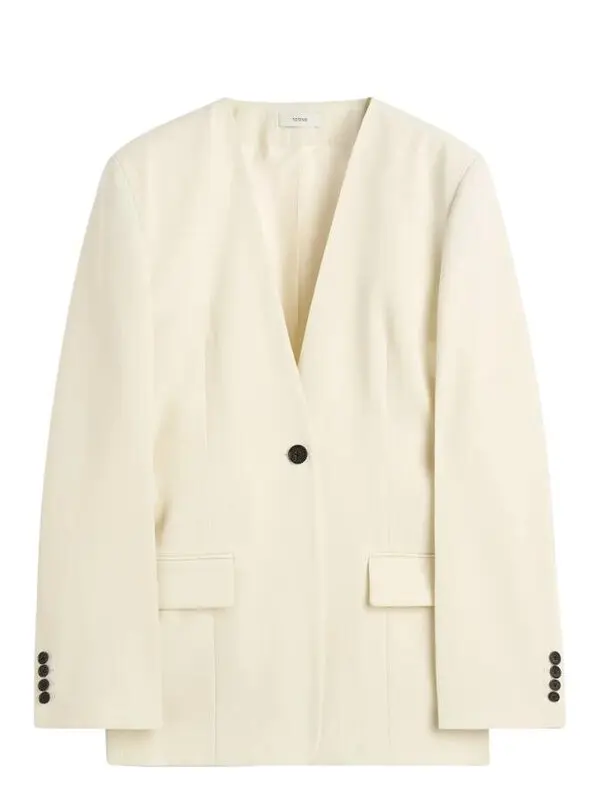 TOTEME Single-button Slouch Blazer - Off-white