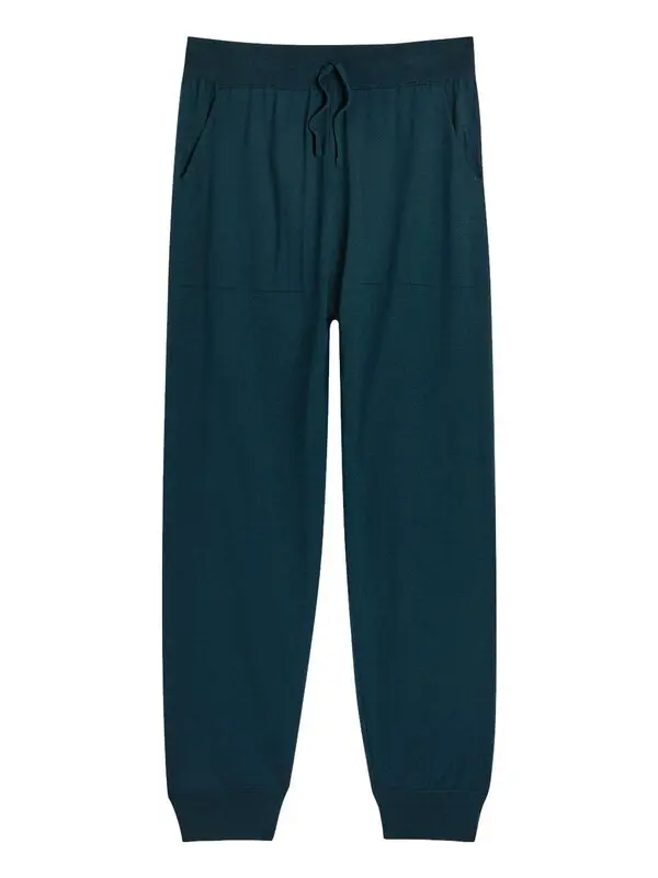 John Smedley Henning Merino Wool Sweatpants - Dark Green